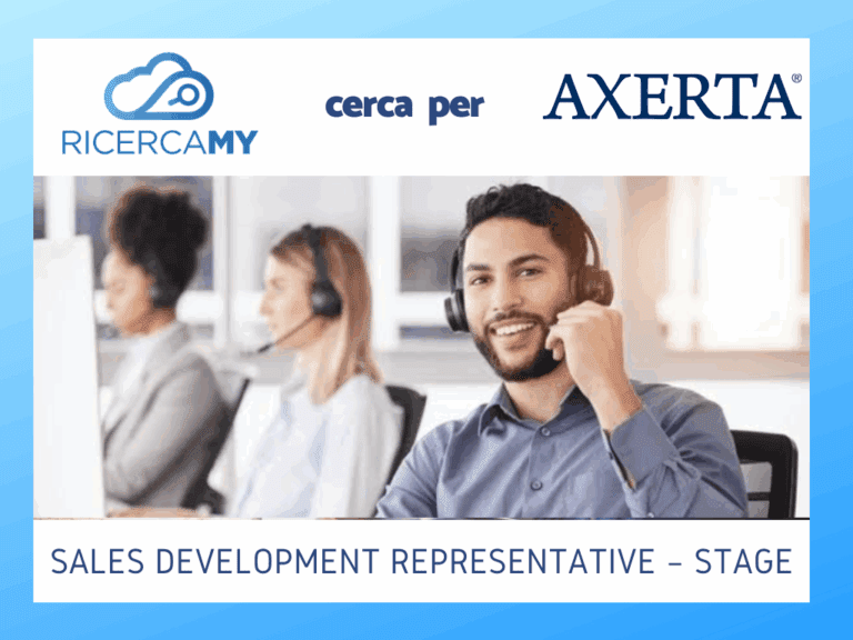 SALES DEVELOPMENT REPRESENTATIVE - STAGE - Ricercamy